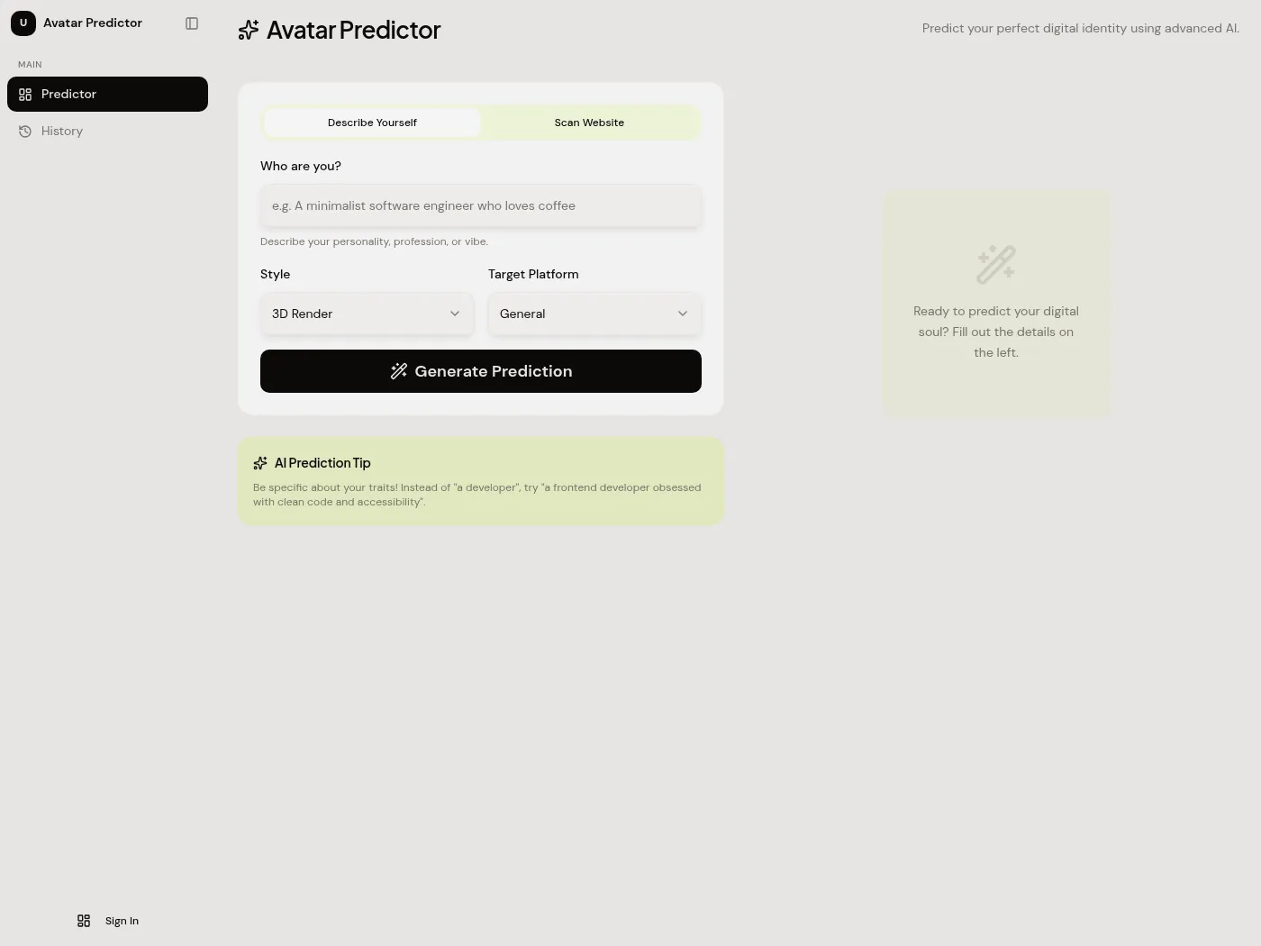 Universal Avatar Predictor