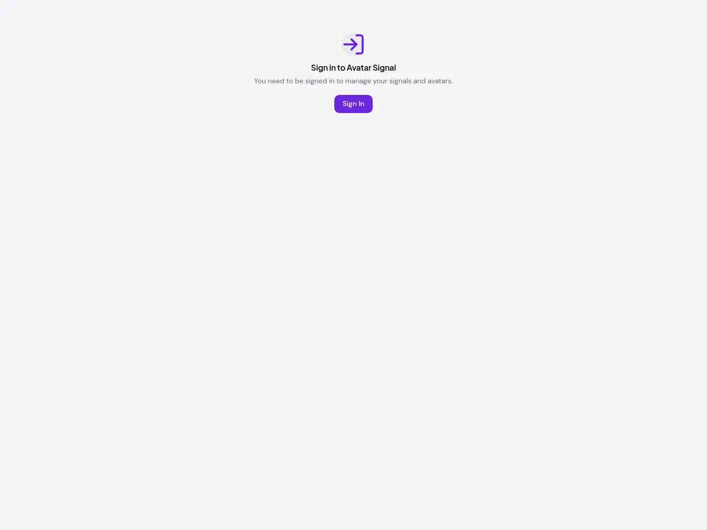 Avatar Signal