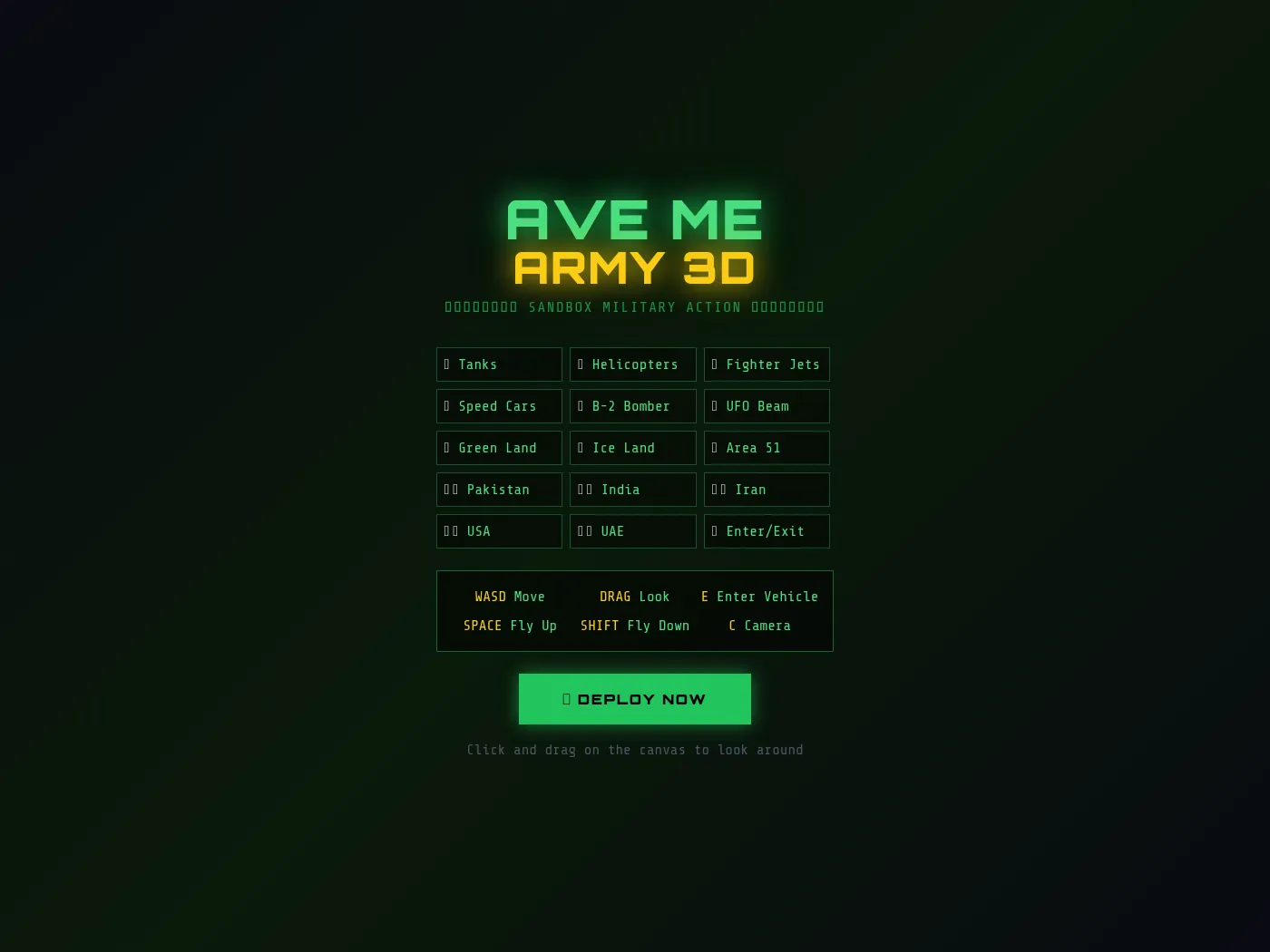 AVE Me Army 3D