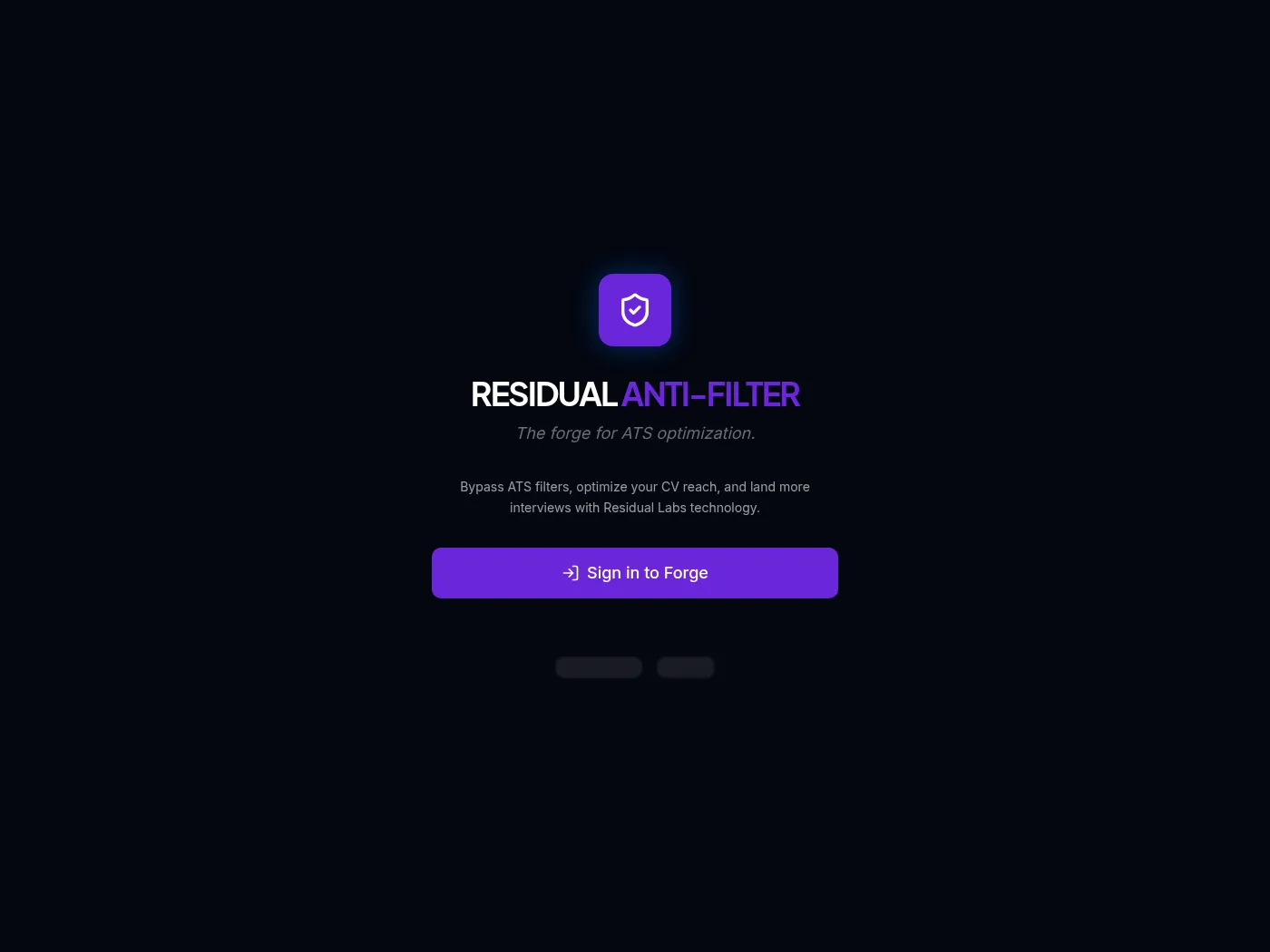 residual anti-filter