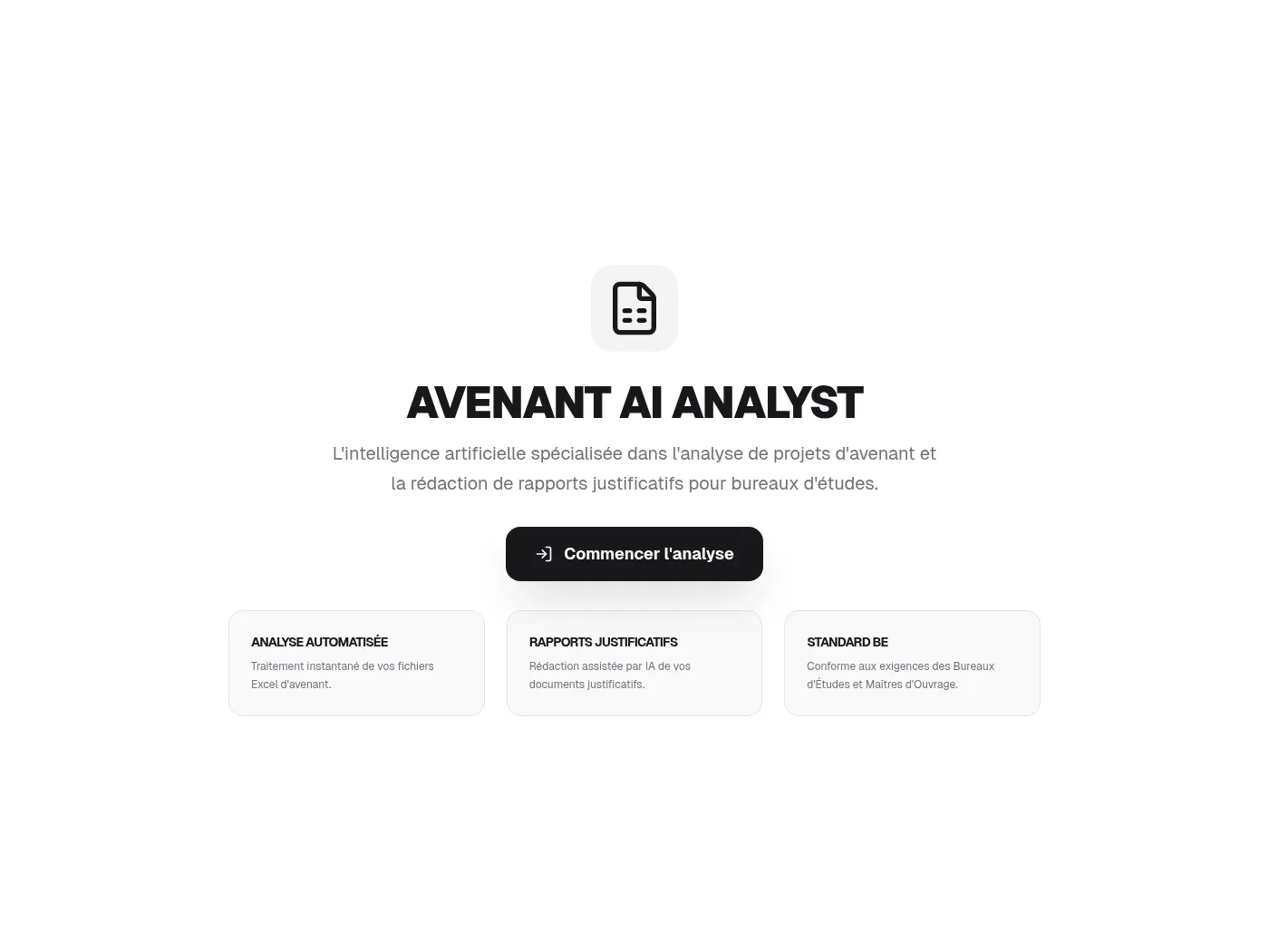 Avenant AI Analyst