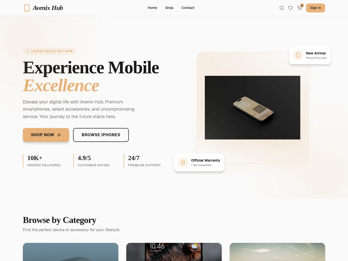 Avenix Hub E-Commerce