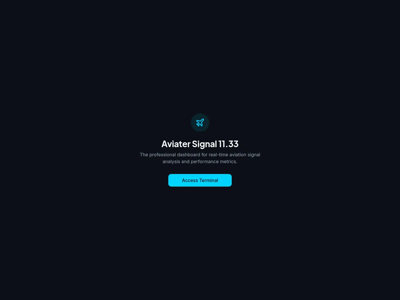 Aviater Signal Dashboard