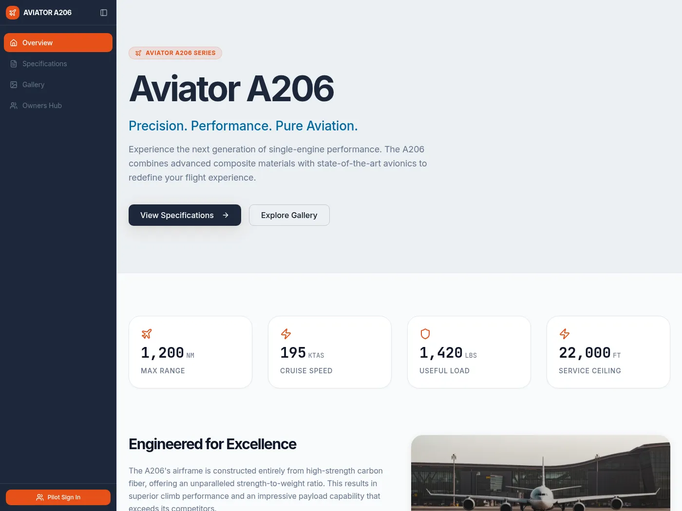Aviator A206 Portal