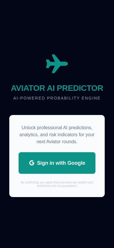 Aviator AI Predictor