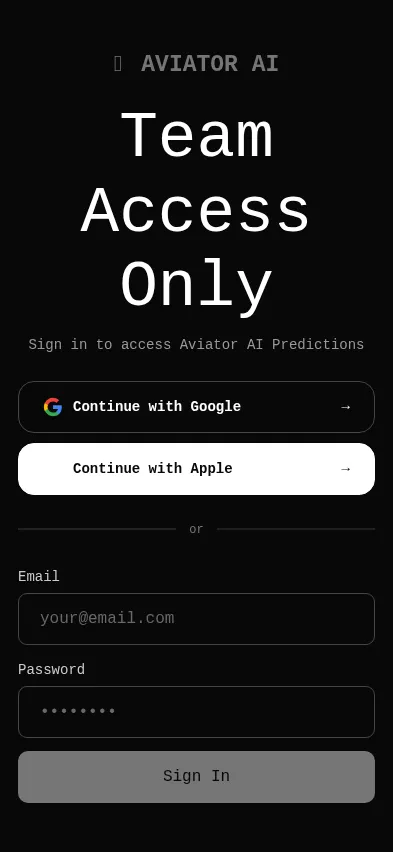 Aviator AI Predictor