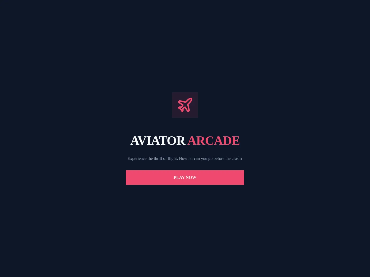 Aviator Arcade Game