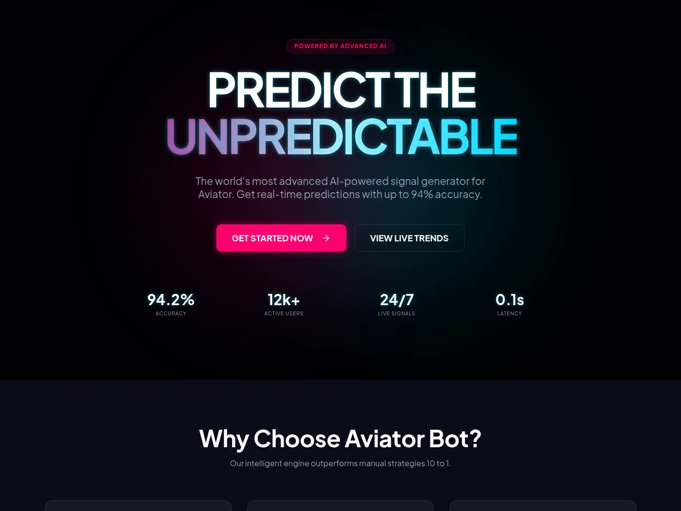 Aviator Bet Predictor