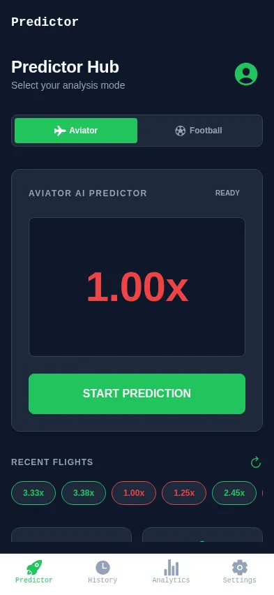 Aviator Bet Predictor