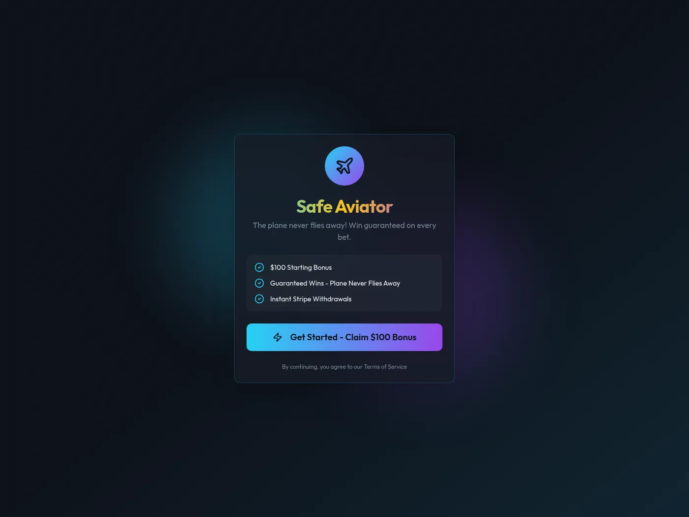 Safe Aviator Rewards