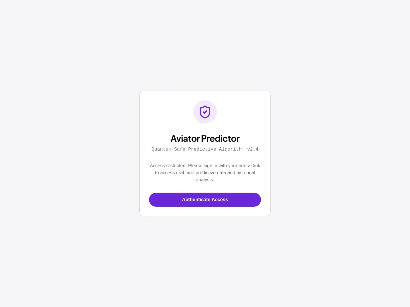 Aviator Crash Predictor