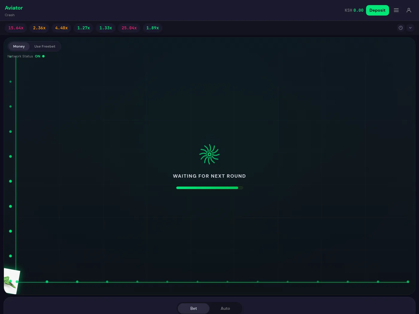 Aviator Crash Game UI