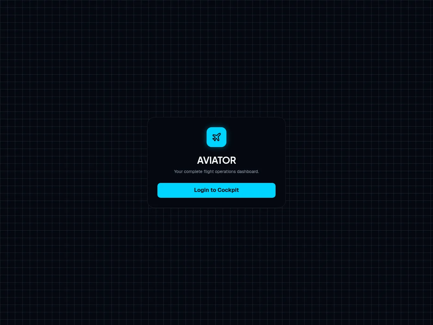 Aviator Dashboard