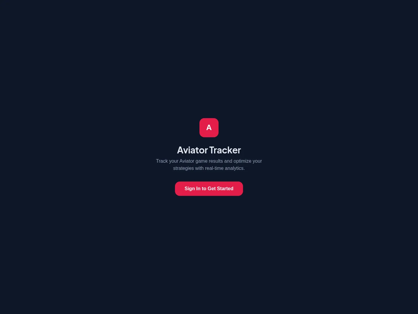Aviator Game Tracker