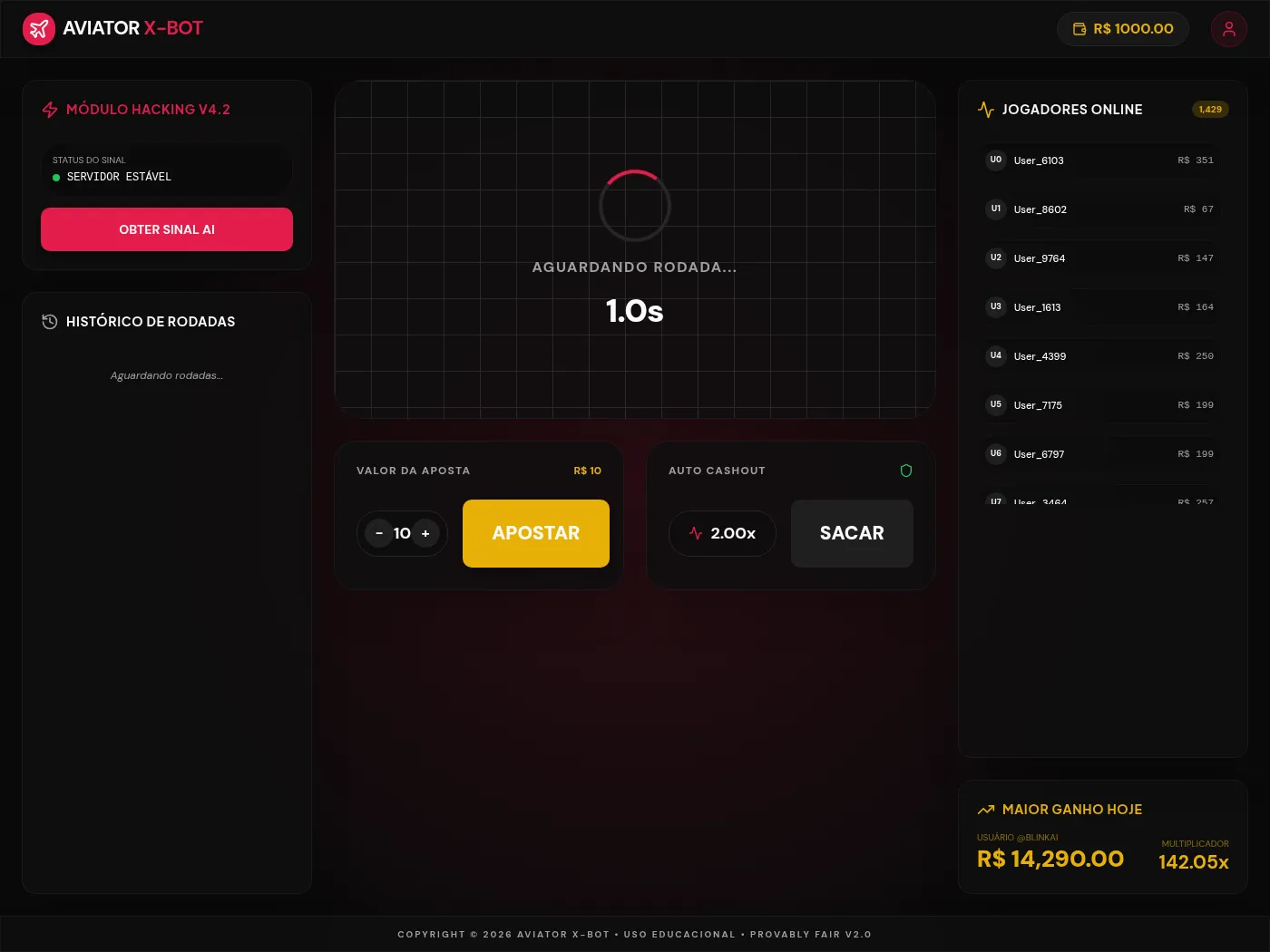 Aviator Hack Bot