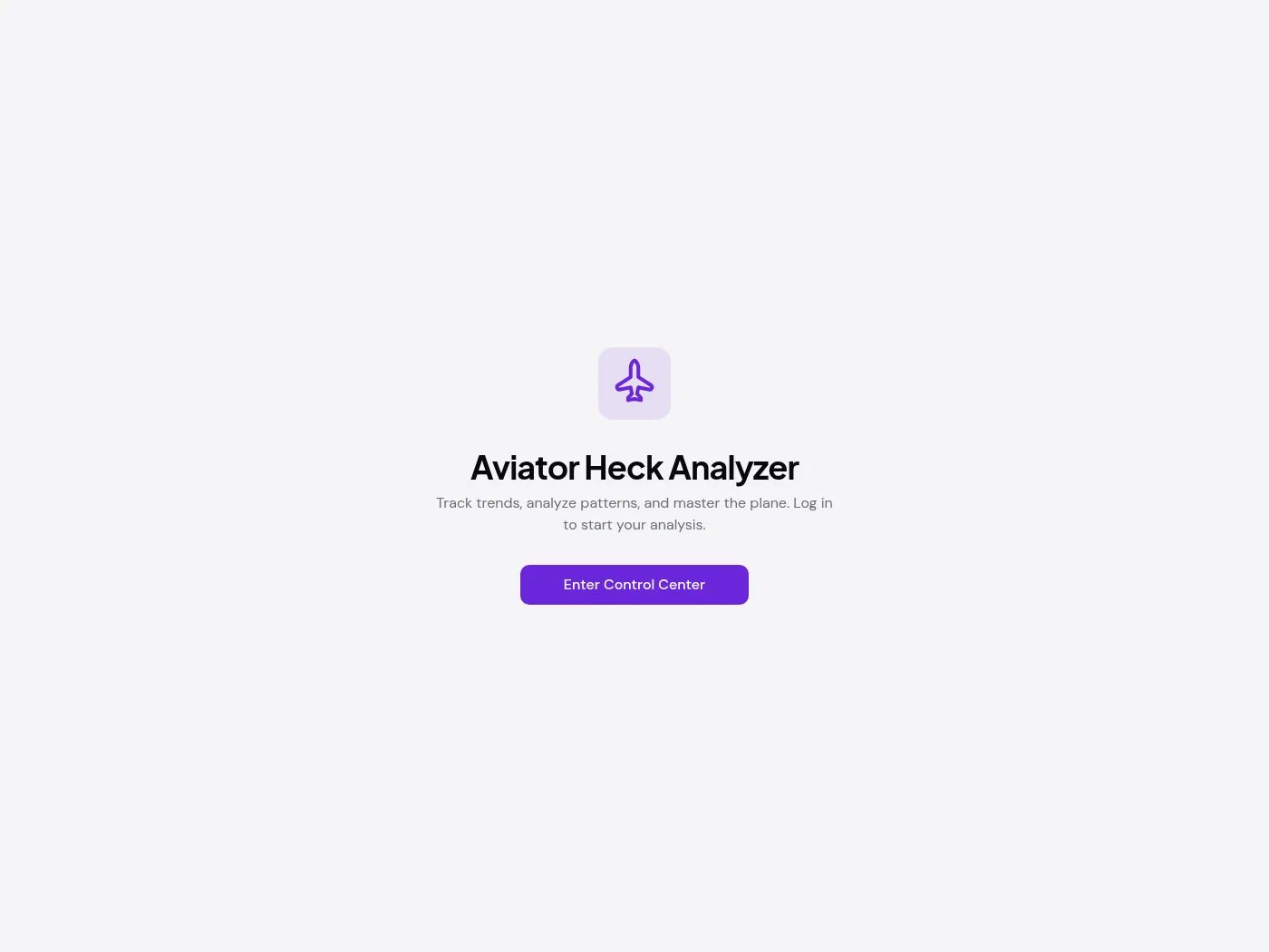Aviator Heck Analyzer