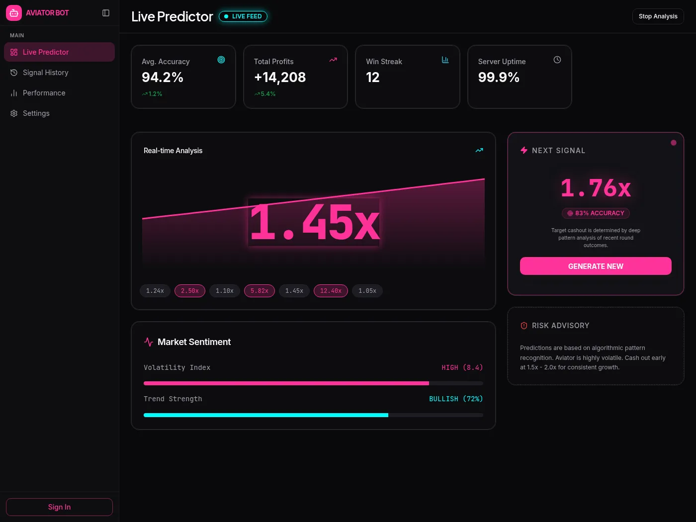 Aviator Live Predictor