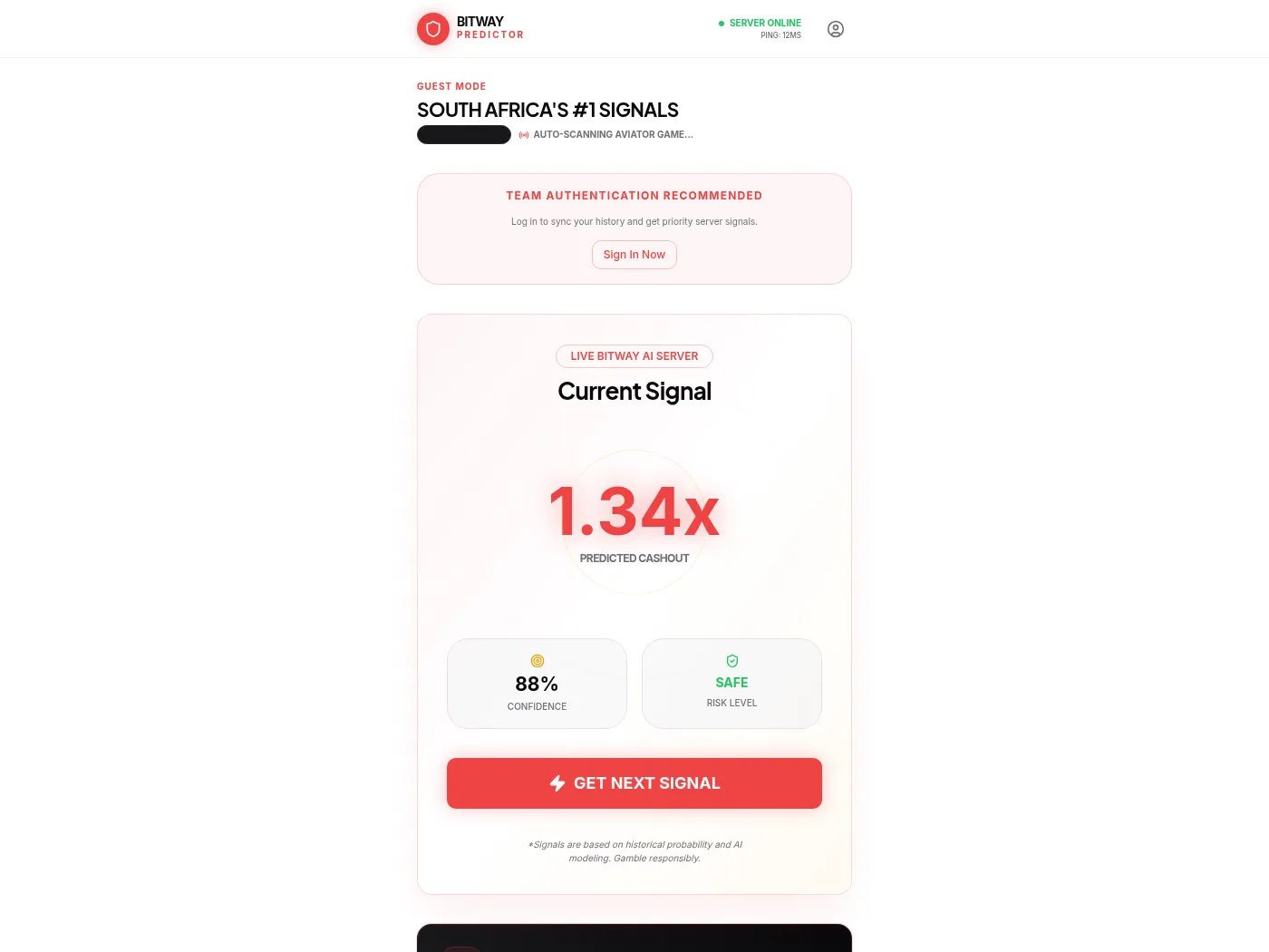 Bitway Aviator Live Predictor