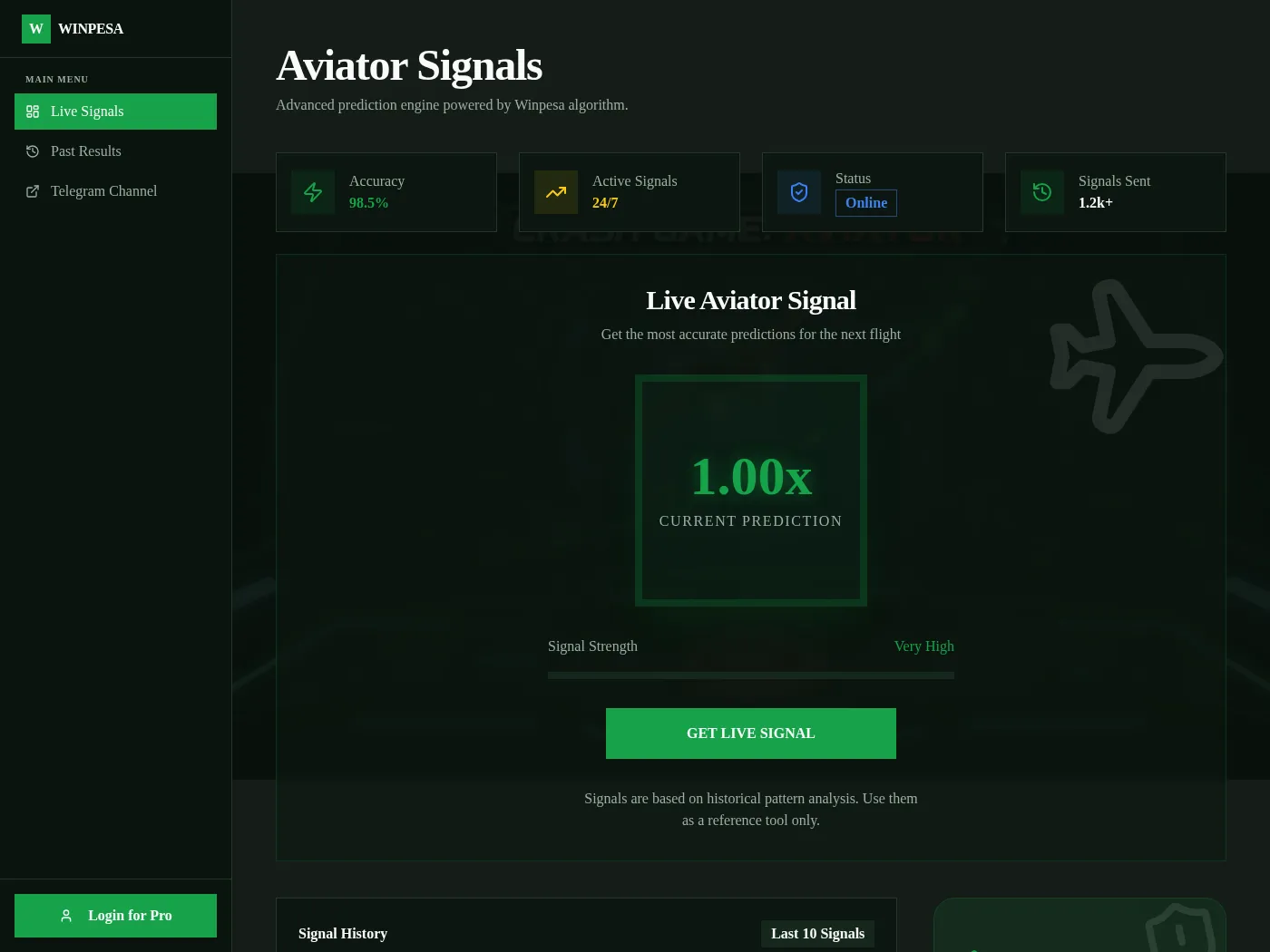 Winpesa Aviator Signals