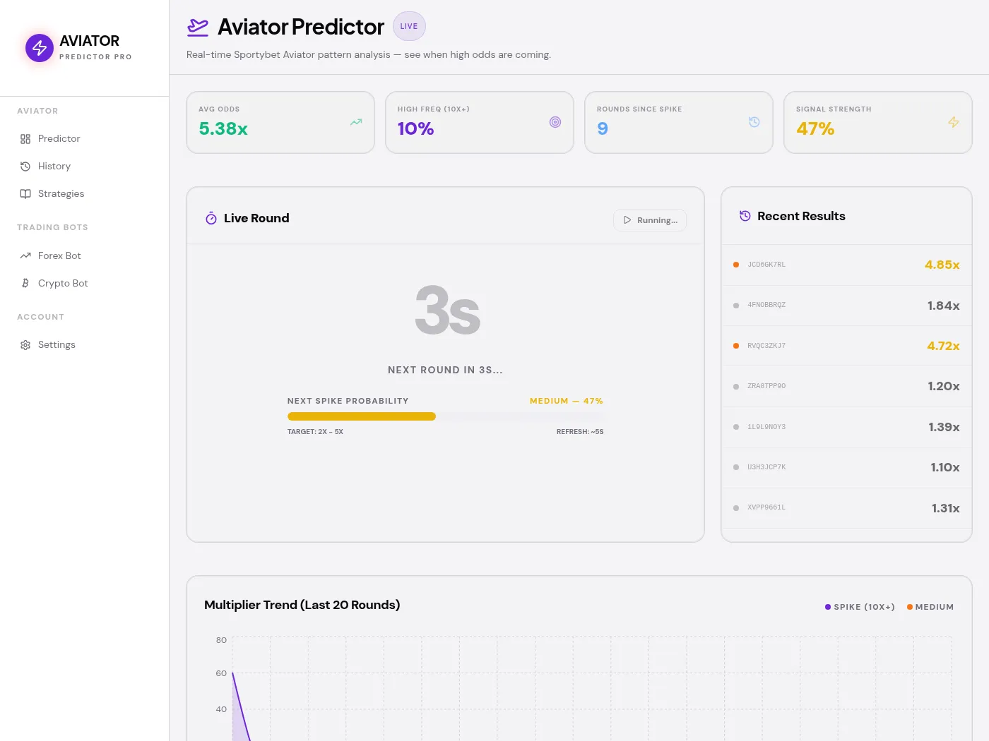 Aviator Win Predictor