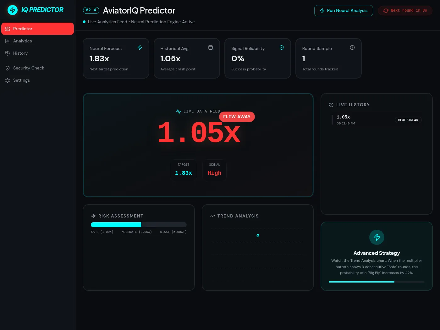AviatorIQ Predictor
