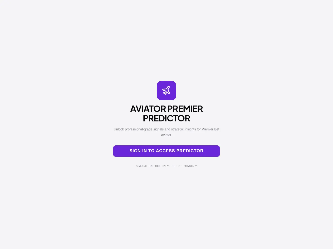 Aviator Premier Predictor