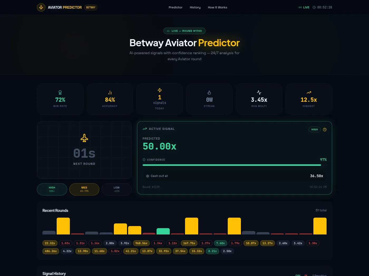 Betway Aviator Predictor