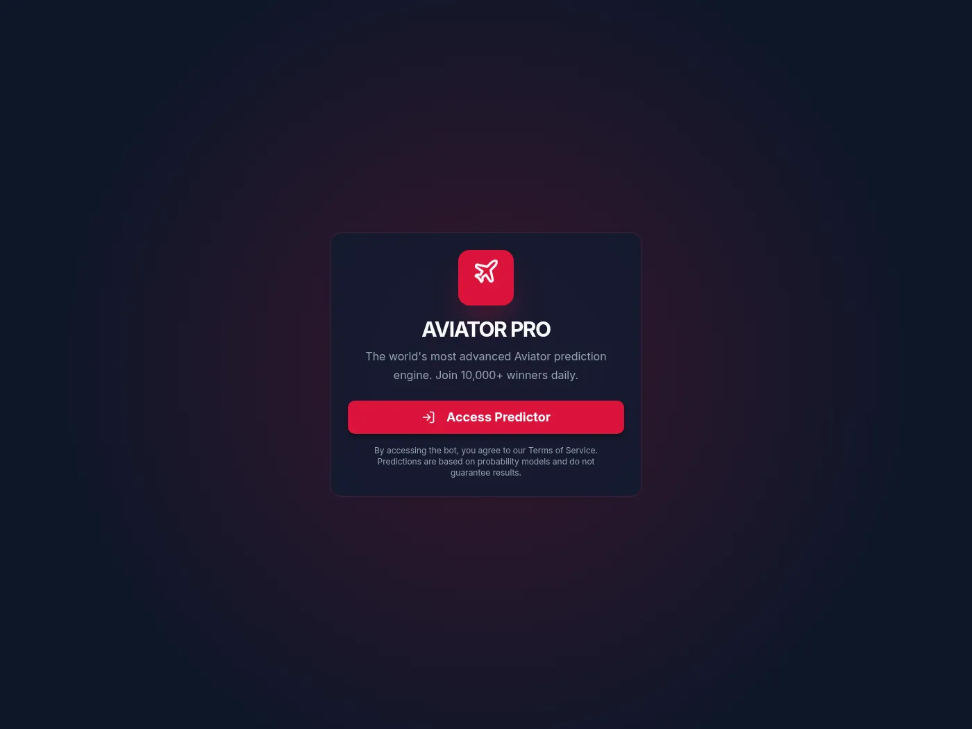 Aviator Predictor Bot