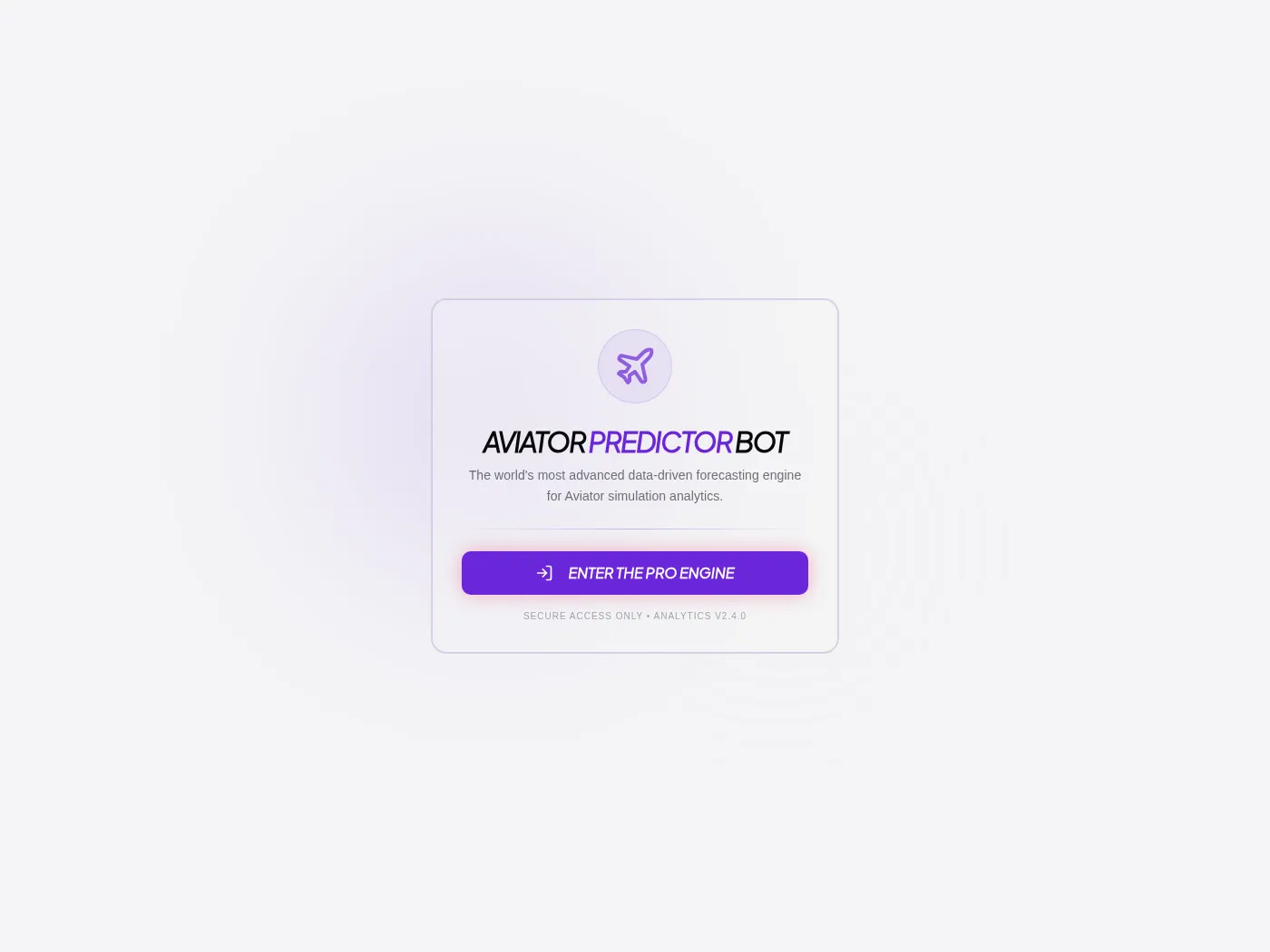 Aviator Predictor Bot