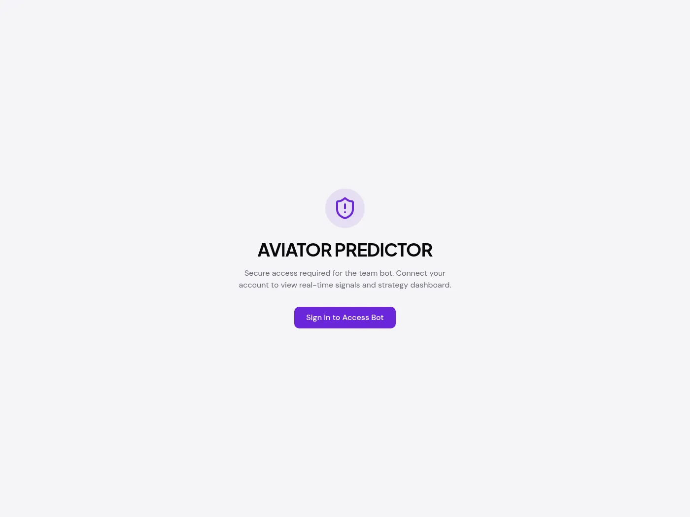 Aviator Predictor Bot