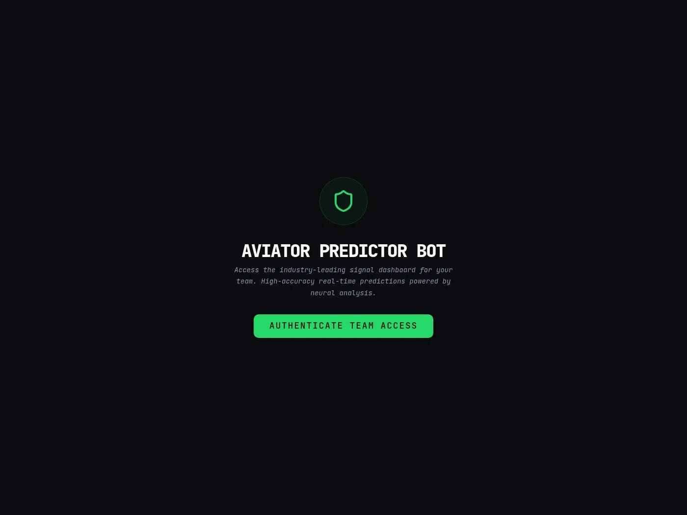Aviator Predictor Bot