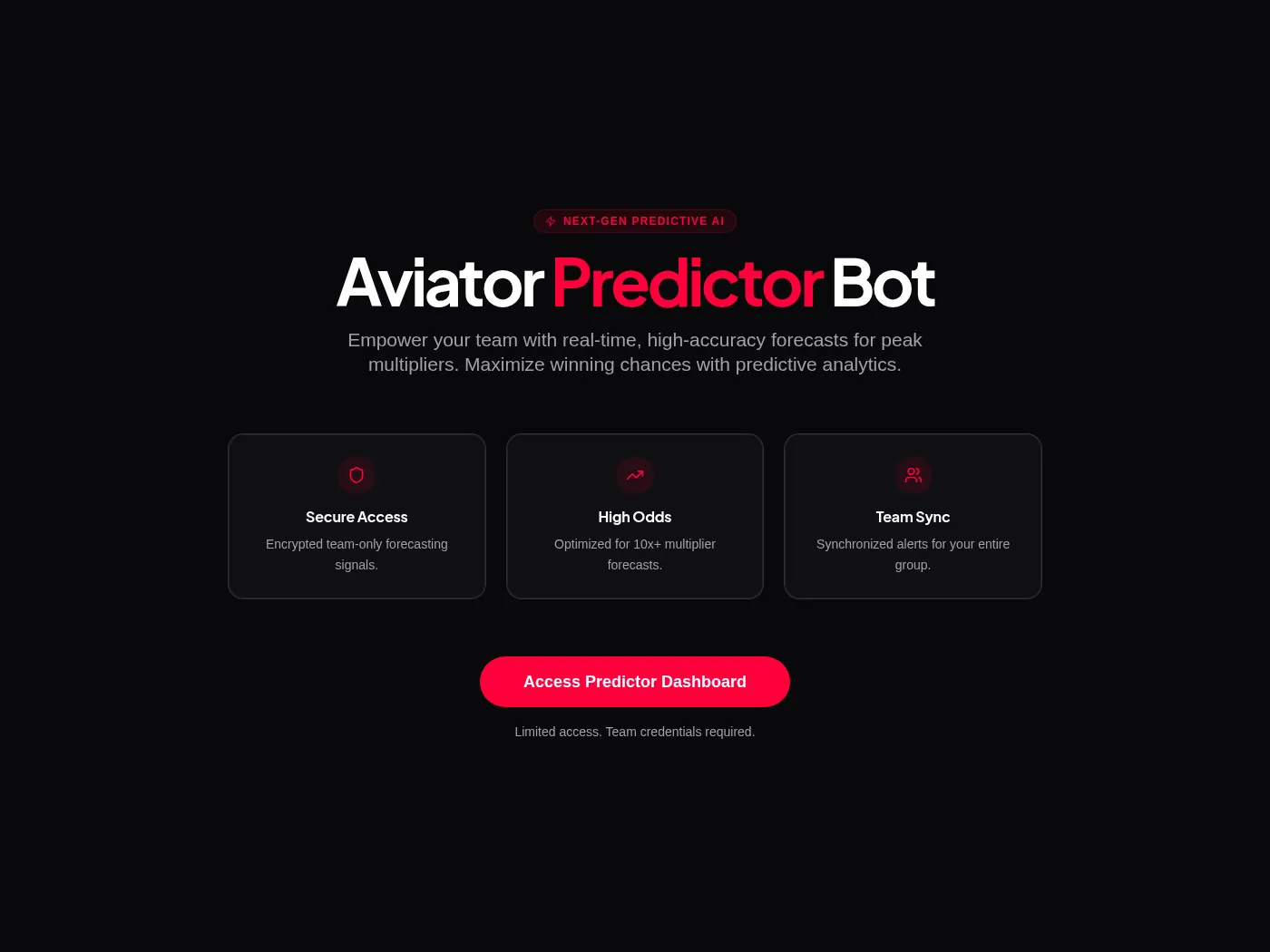 Aviator Predictor Bot