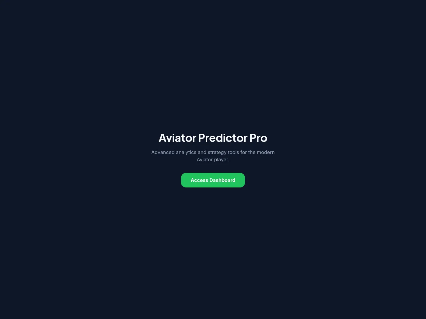 Aviator Predictor Pro