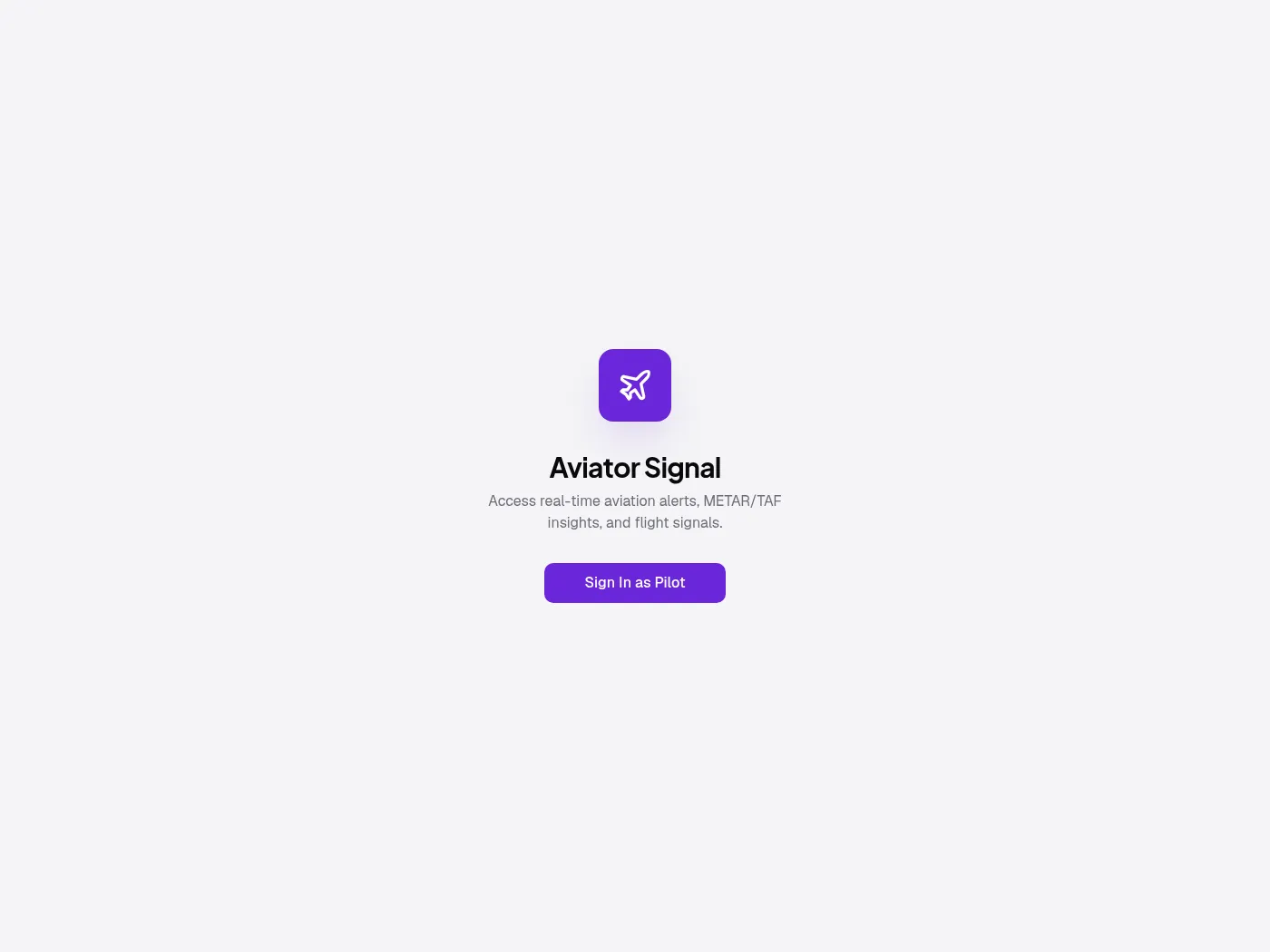 Aviator Signal Platform