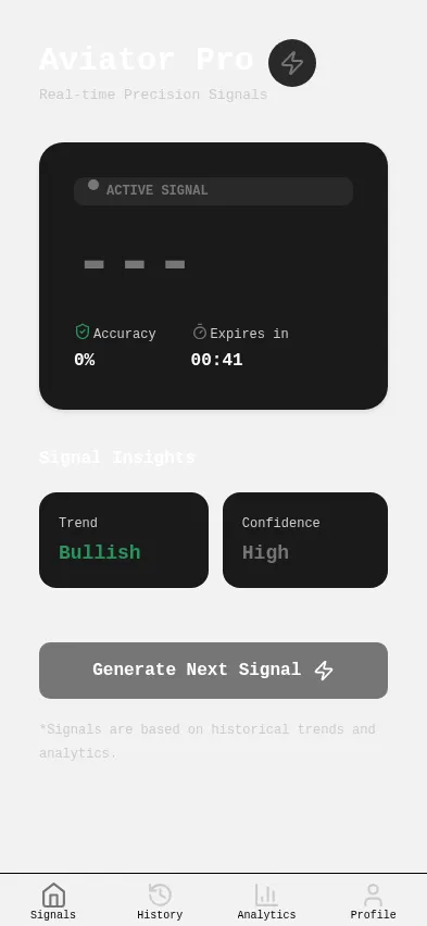 Aviator Signal App