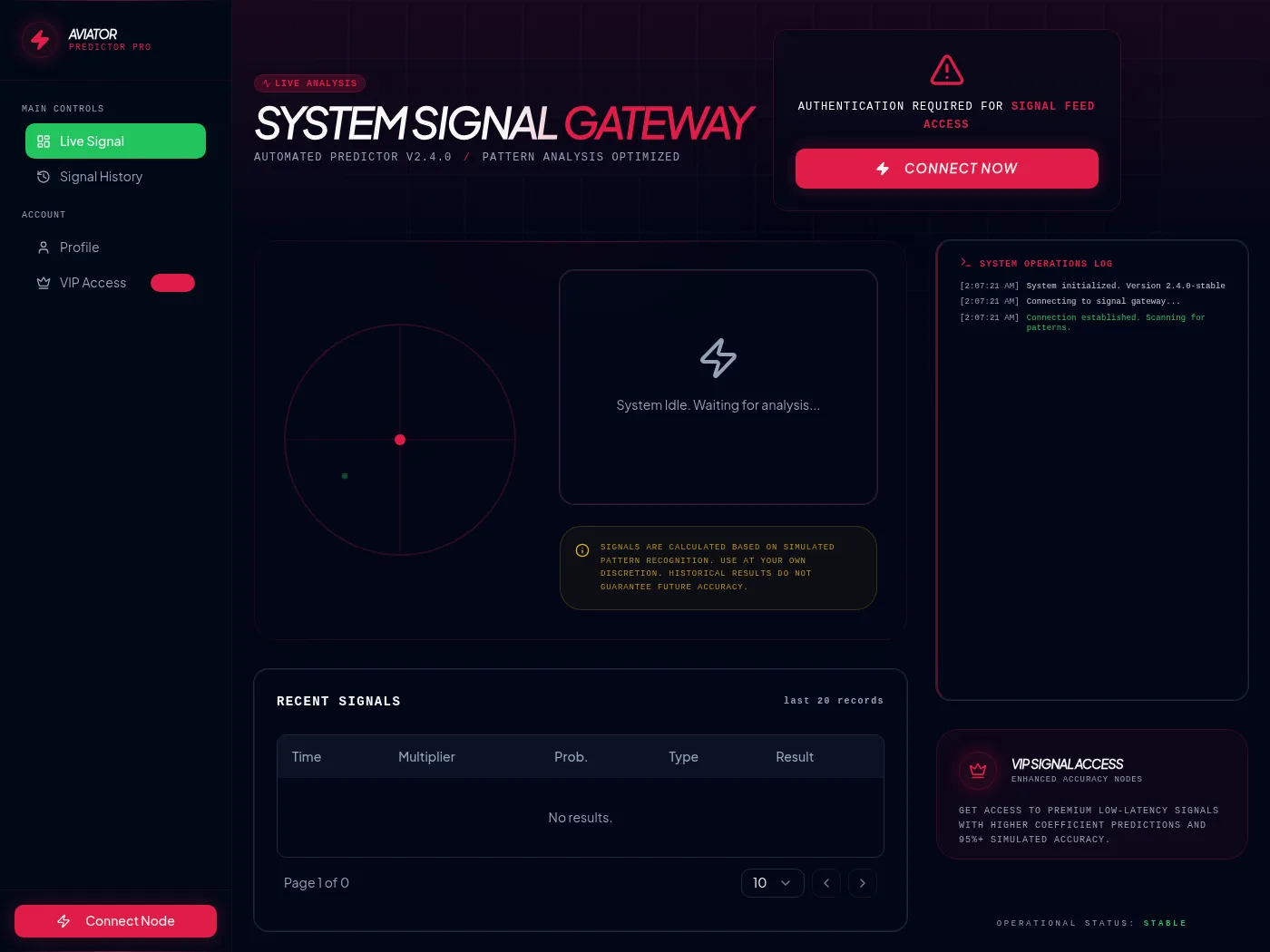 Aviator Signal Predictor