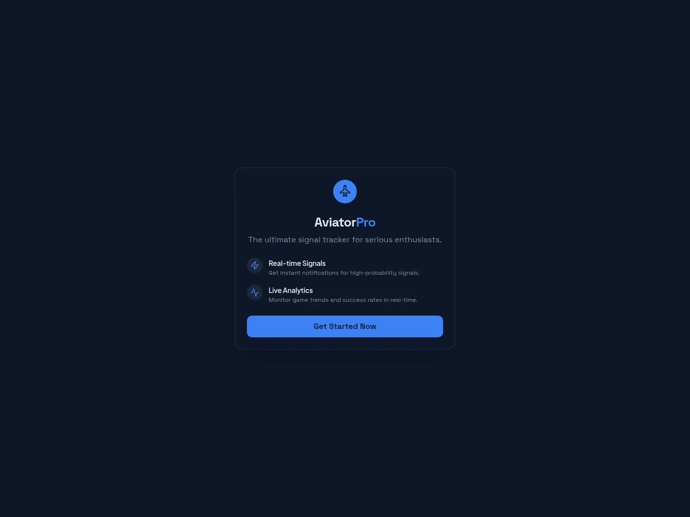 Aviator Signal Tracker