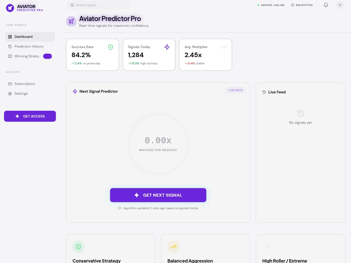 Aviator Signal Predictor