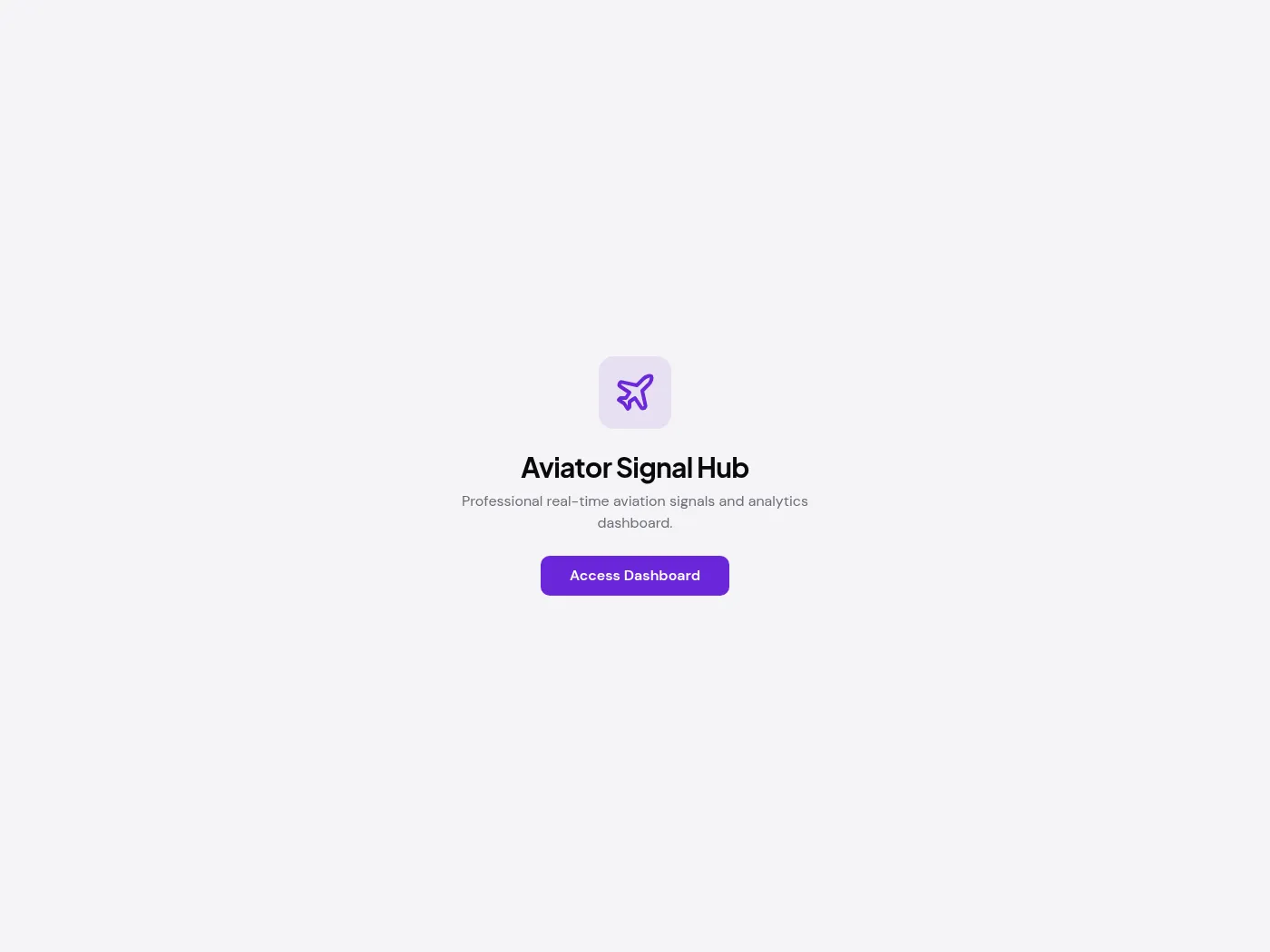 Aviator Signal Hub