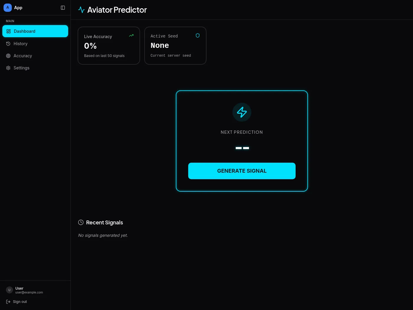 Aviator Signal Predictor