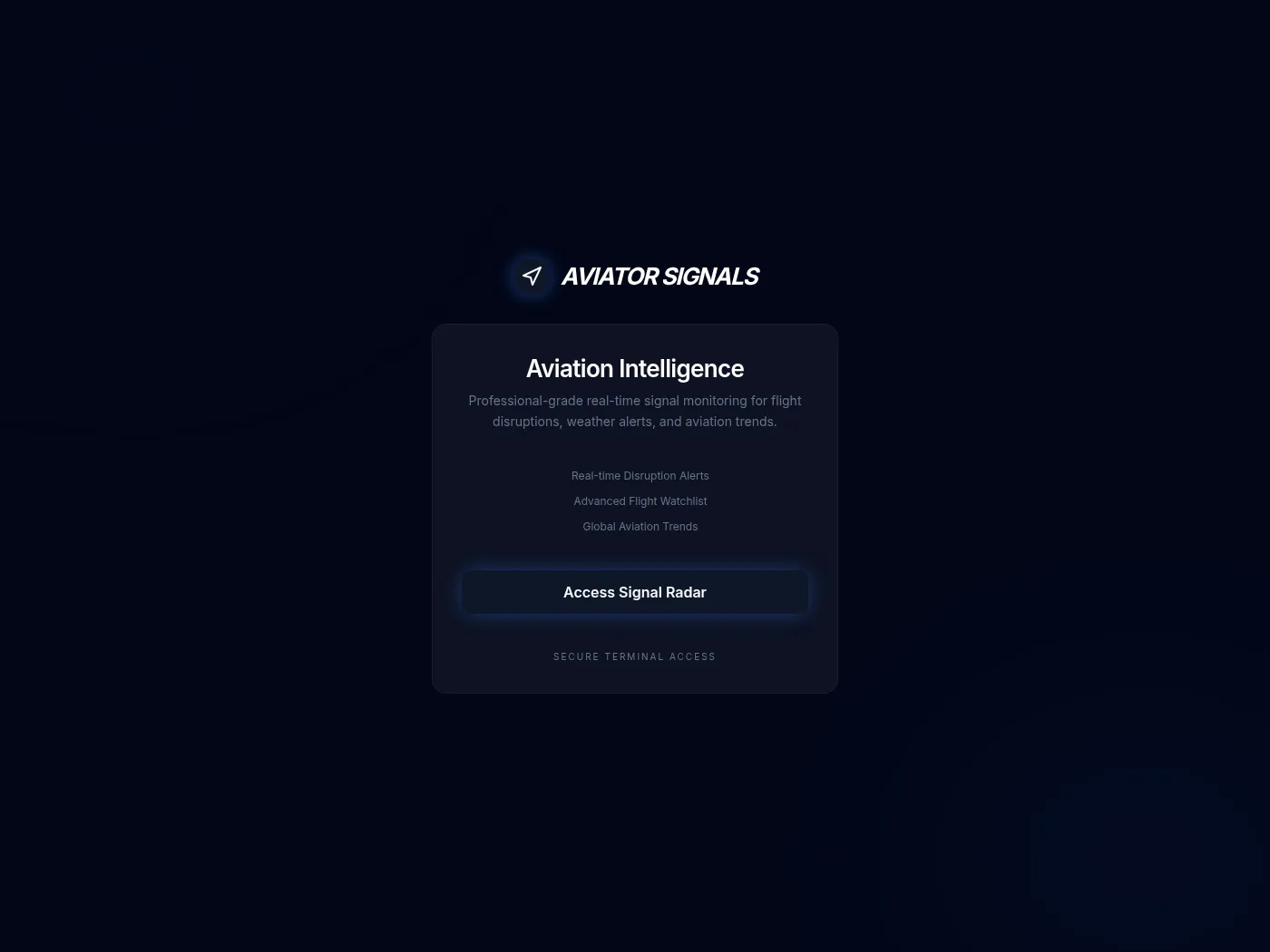 Aviator Signals