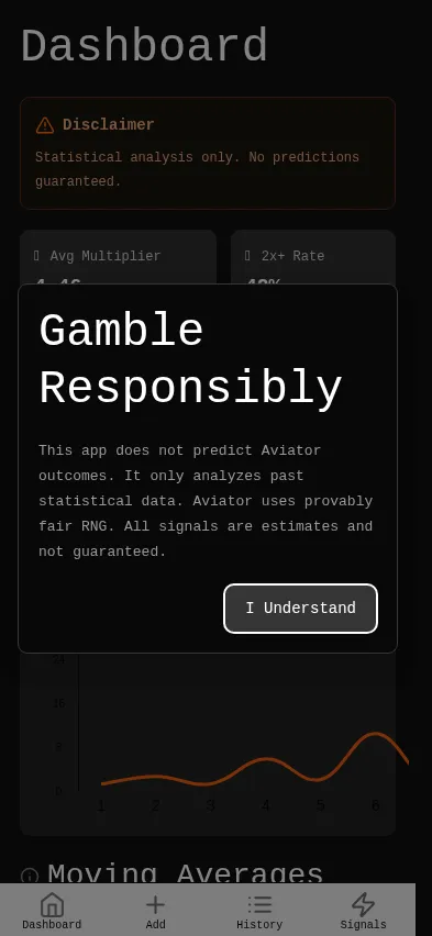 Aviator Stats Tracker