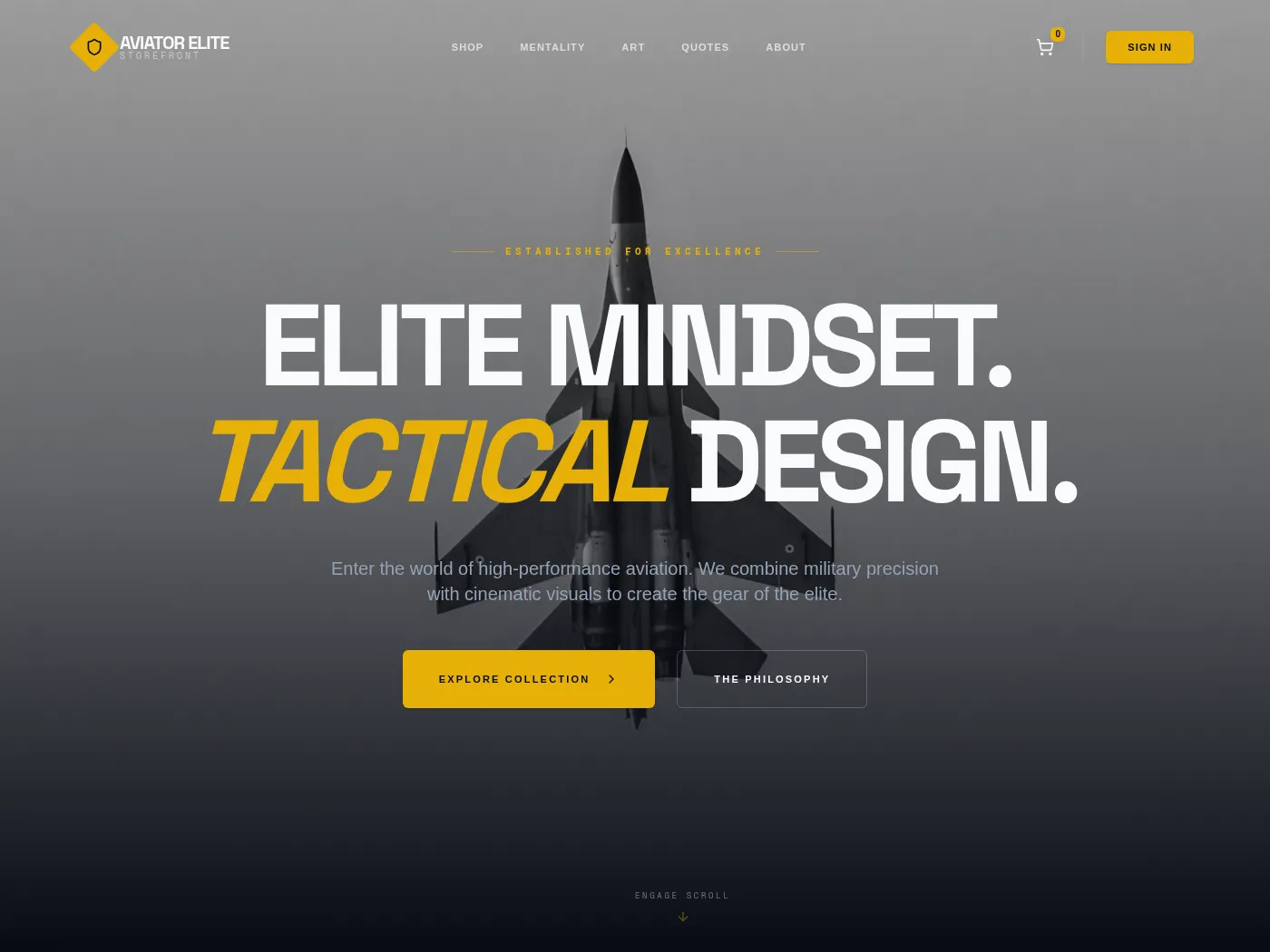 Aviator Elite Storefront