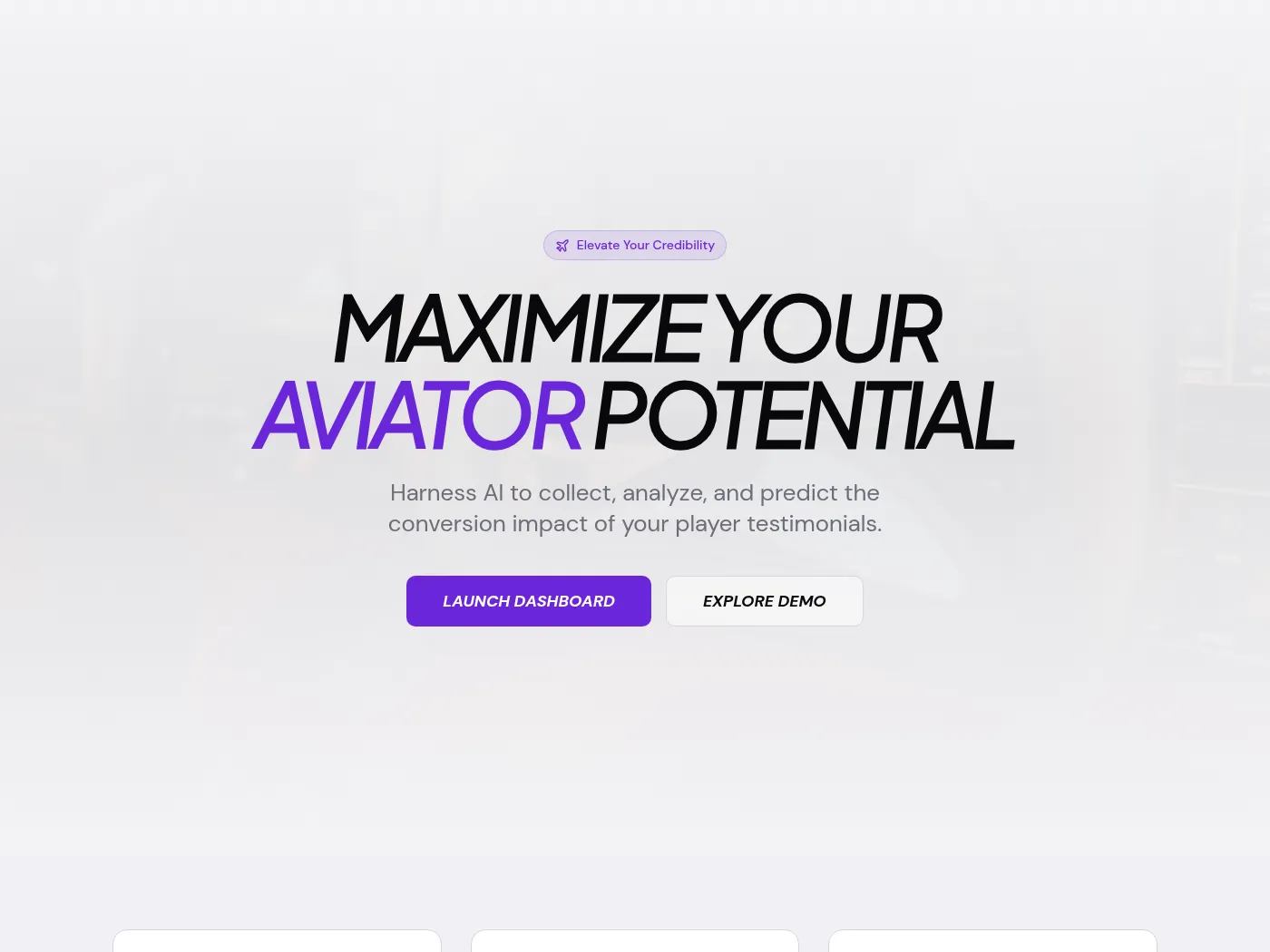 Aviator Testimonial Predictor