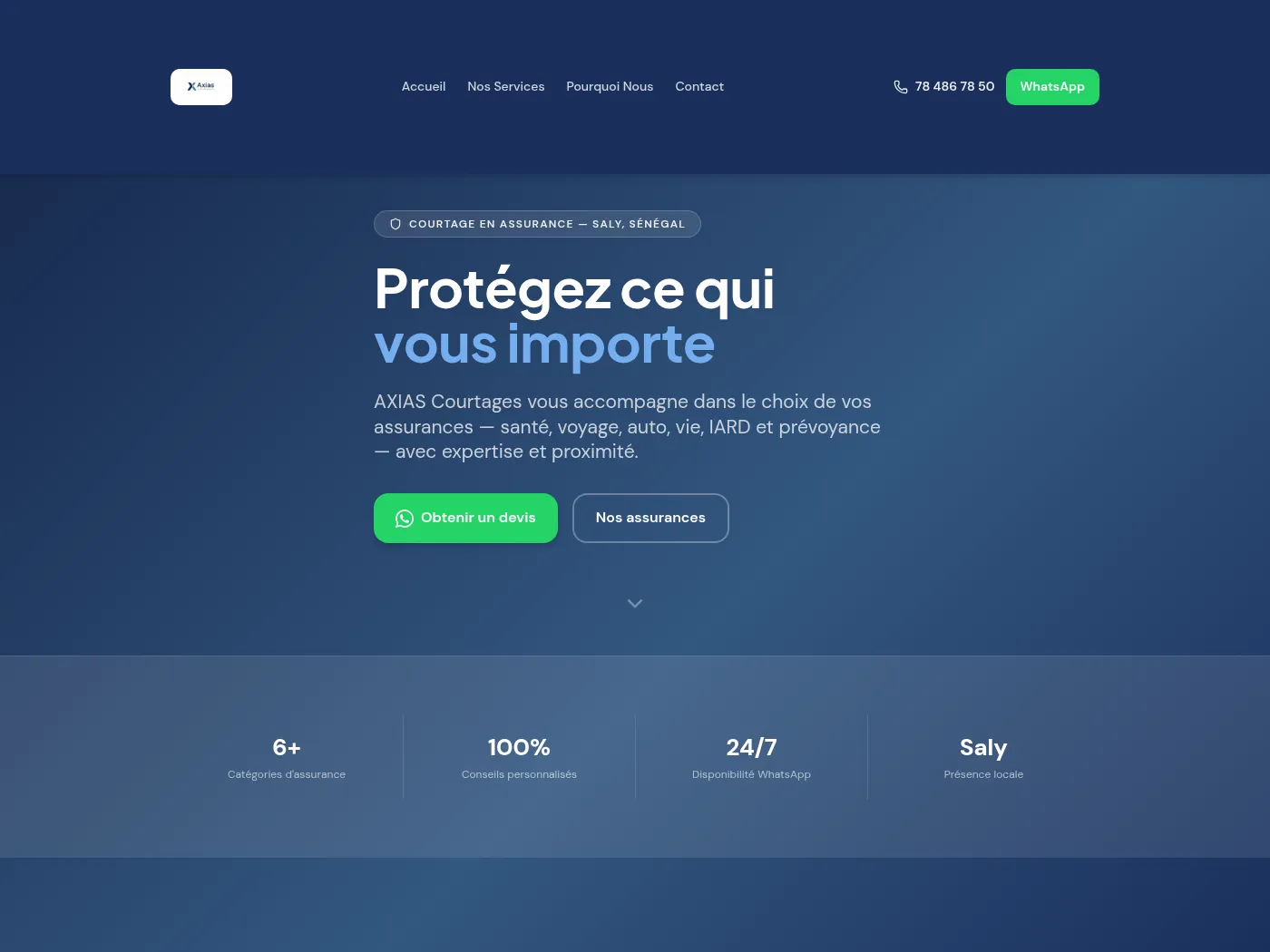 AXIAS Assurance Vitrine
