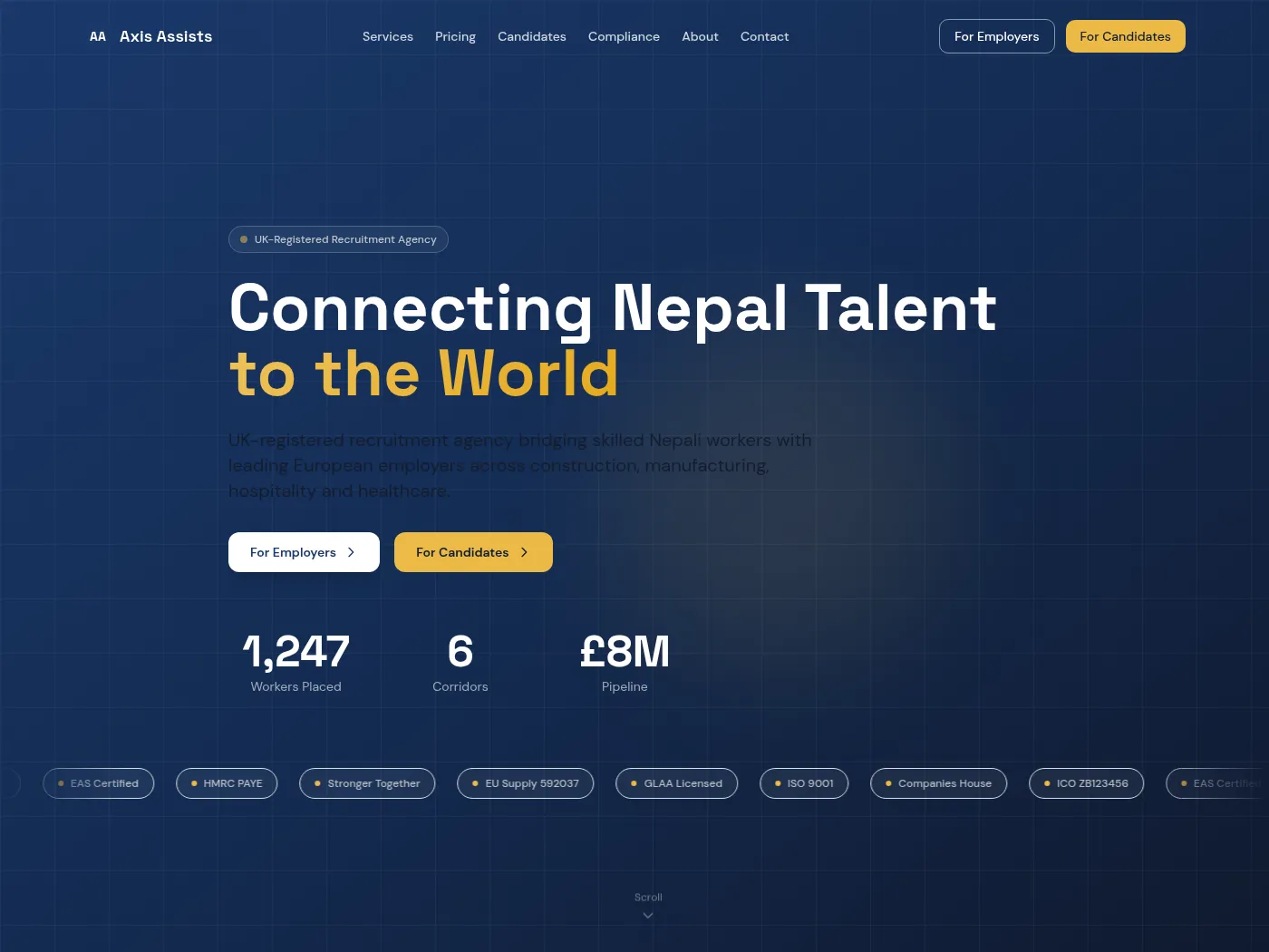 AxisAssists Homepage