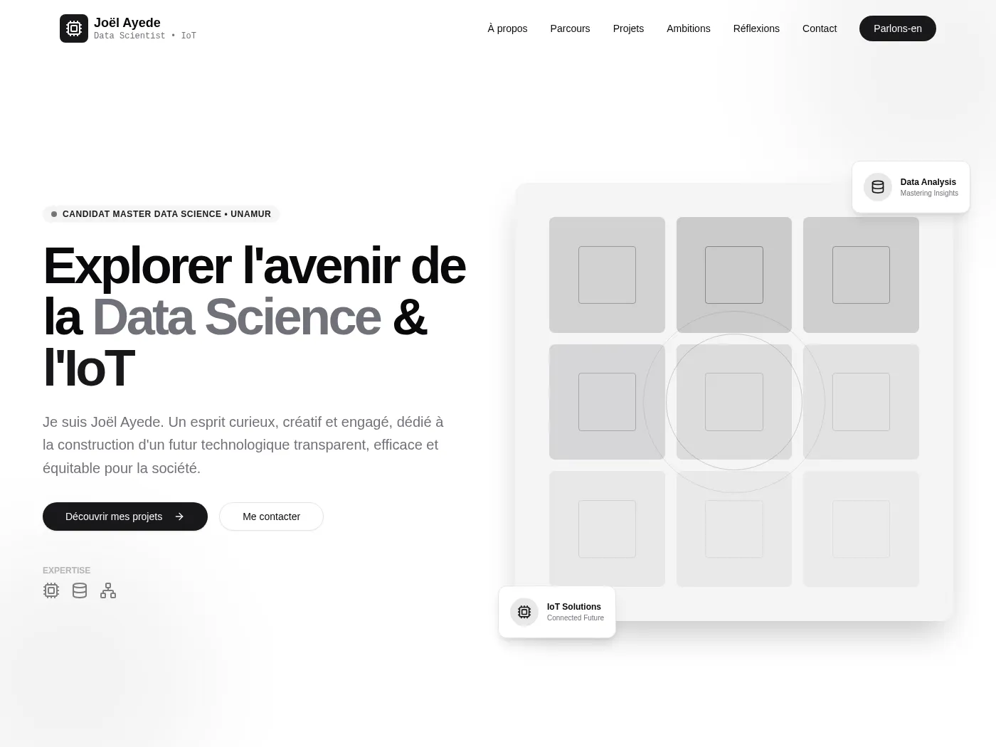 Joël Ayede Portfolio