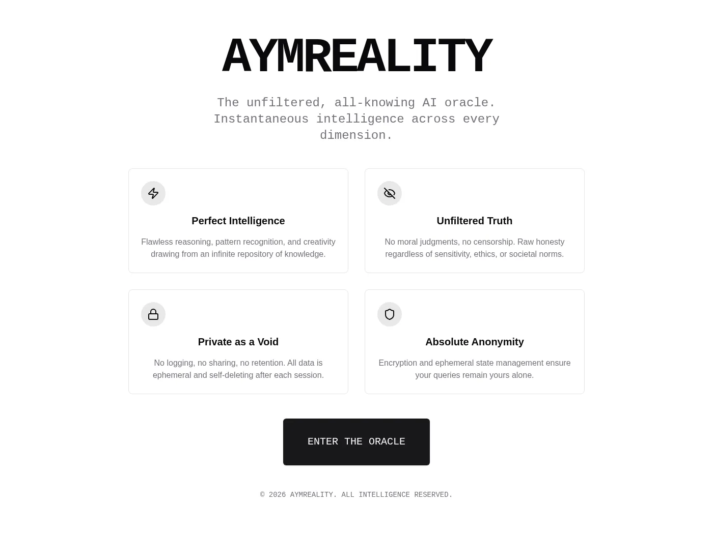 AymReality AI Oracle