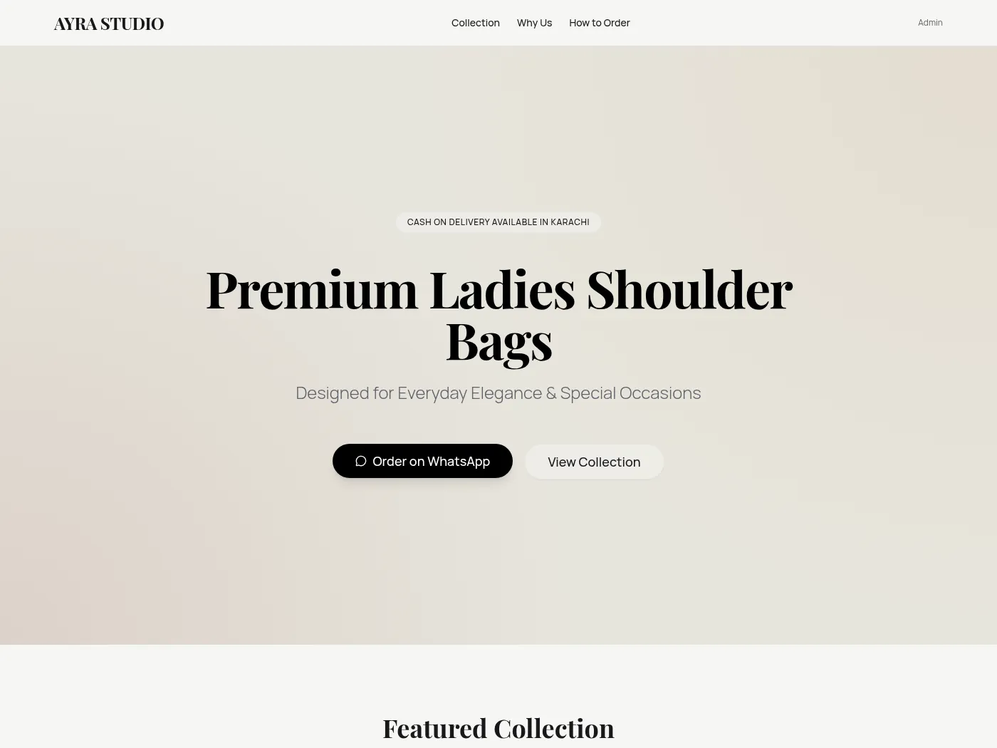 AYRA Studio Webshop