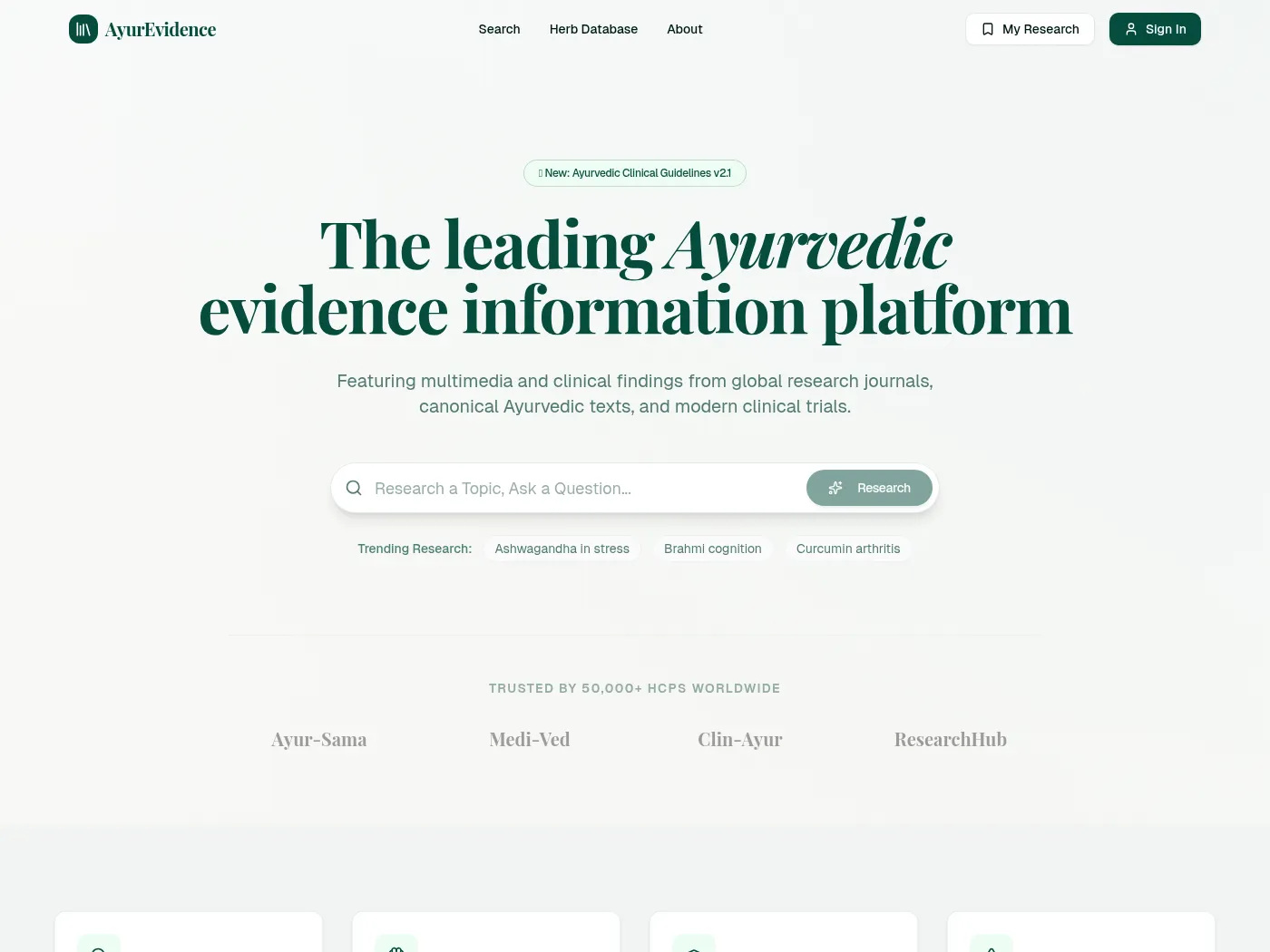 Ayurveda Evidence Hub